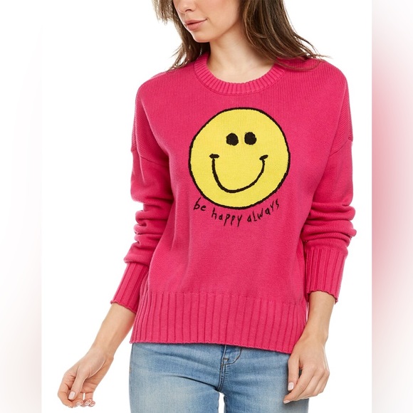 Minnie Rose | Sweaters | Minnie Rose Cashmere Smiley Face Sweater ...